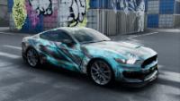 China Lagoon Crack Printed Car Vinyl Wrap Matt Glossy PVC Car Film 160g for sale
