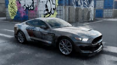 China Iron Gills Printed Car Wrap Vinyl Roll , 160g Removable Color Flow Wrap for sale