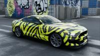 China Tribal Design 60in Car Wrapping Film Roll , Grey Removable Glue Vinyl Car Material for sale