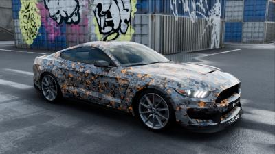China Digital Volcano PVC Matte Car Vinyl Wrap Film For Protection for sale