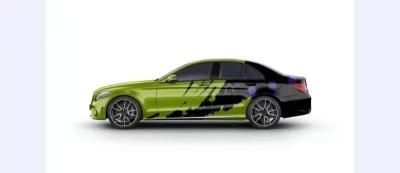 China Orcs Colour Changing Vinyl Wrap , 80micron Printed PVC Car Sticker Vinyl Roll for sale