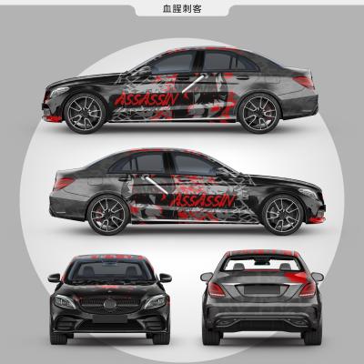 China Bloody assassin Color Change Auto Wrap , 6 Months Car Body Wrap Film for sale