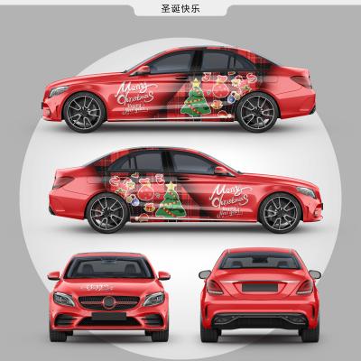 China Christmas PVC Car Wrap Vinyl Film Glossy Surface for sale