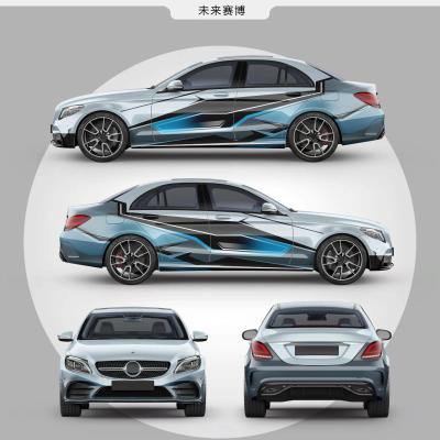 China Cyber Punk Style Car Wrap Vinyl Film Digital Printed Glossy Matte Surface for sale