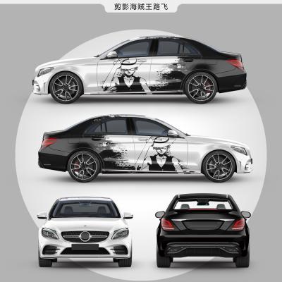 China Luffy poster Car Wrap Vinyl Film Air Bubble Free PVC Vinyl Free Design for sale