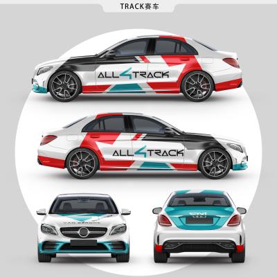 China AllTrack Race Car Digital Color Changing Car Wrap Removable SGS Listed for sale
