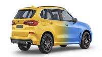 China GMT Printable Vinyl Gredient in blue and yellow Digital Print Car Wrap 85-105mircon Polymeric Substitute to MPI 1105 for sale