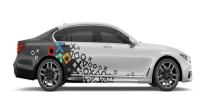 China Geometry Digital Print Car Wrap Vinyl Personalized Customization for sale