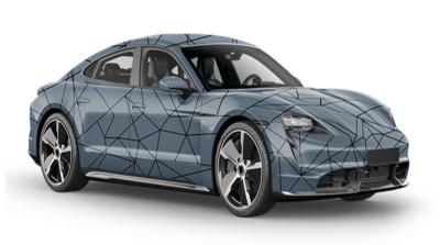 China Radiation Lines Digital Print Car Wrap Vinyl Black Green Customized Design for sale