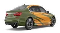 China Tank Arrow  Print Car Wrap Vinyl Black 160g Polymeric PVC Vinyl for sale