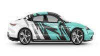 China 1.52*58m Car Wrap Printable Vinyl Substitute to MPI 1105 Blue black and grey Interaction Pattern Modern Design for sale