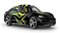 China Green Stripe Digital Print Car Wrap Vinyl Roll 60'' Polymeric PVC Vinyl for sale