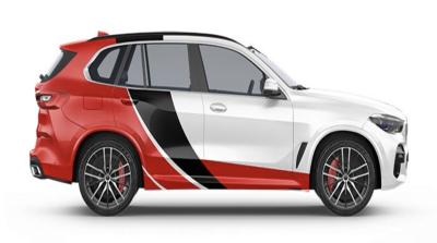 China Three-Color Streamline Digital Print Car Wrap Vinyl National Design PVC Car Film for sale