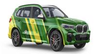 China Yellow and green Garland Vehicle Wrap Material , 160g Air Bubble Free Autozone Vinyl Wrap Film for sale
