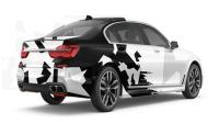 China Block in Gredient Ink Gloss 60in Oem Color Match Vinyl Wrap 1.52*20m Size for sale