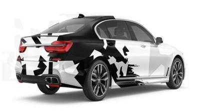 China Block in Gredient Ink Gloss 60in Oem Color Match Vinyl Wrap 1.52*20m Size for sale