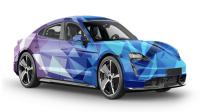 China Block in Gredient Waterproof Vinyl Wrap , 160g Bubble Free Vinyl Sticker Film for sale