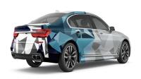 China Blue and grey Geometry Gloss Vinyl Car Wrap Film Texture DIY Design for sale