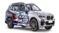 China Colorful Hexagon Gloss Car Body Wrap Film Digital Printing Removable Bubble Free for sale
