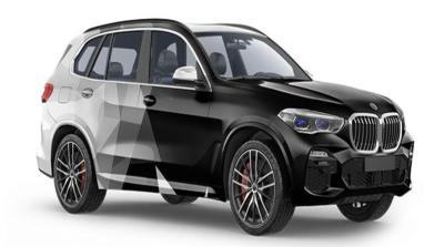 China Grey Geometry Gloss Vinyl Car Wrap For BMW M3 M5 ISO SGS Approval for sale