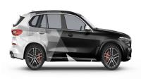 China Grey Geometry Gloss Vinyl Car Wrap For BMW M3 M5 ISO SGS Approval for sale