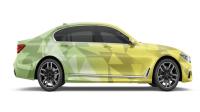 China Multi-color Block 2mil 3mil Custom Printed Vinyl Wrap Polymeric PVC Material for sale