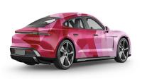 China Red Block in Gredient Of Pain Gloss Vinyl Car Wrap Film Removable Bubble Free for sale