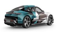 China Three color Triangle 160g Gloss Vinyl Car Wrap Film Removable Grey Glue for sale