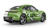 China Tiger in green and white Gloss Vinyl Car Wrap 80mic 50mic Thickness for sale