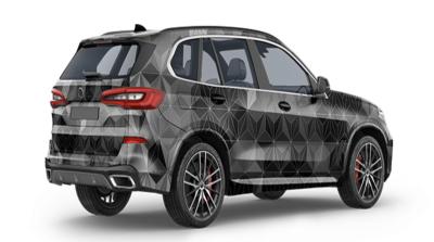 China Illusion Lines 1.52m Vehicle Wrap Material , Polymeric Car Wrap Vinyl Roll for sale