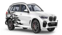 China Quadrangle in black and white Polymeric PVC Cast Vinyl Car Wrap 90micron 110micron Thickness for sale