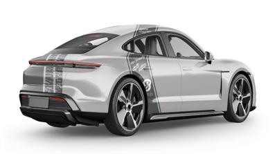 China Grey Words Car Wrapping Film Roll , SGS Polymeric Matte Automotive Plastic Wrap for sale