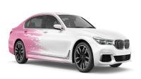 China GMT Printable Vinyl 85micron Polymeric Plastic Wrap Lines and dots in white and pink Pattern Substitute to MPI 1105 for sale