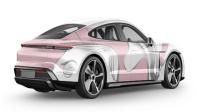 China Pink Lines Monomeric Automotive Vinyl Wrap Rolls ISO SGS Approval for sale