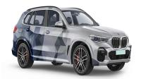 China Quadrangle in grey and blue Plastic Wrap For Cars , 160g Polymeric Vinyl Automotive Wrap Material for sale
