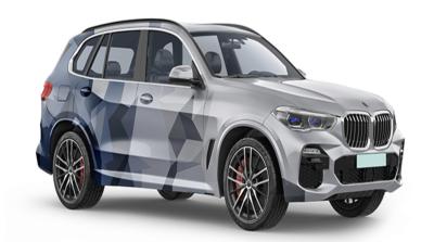 China Quadrangle in grey and blue Plastic Wrap For Cars , 160g Polymeric Vinyl Automotive Wrap Material for sale