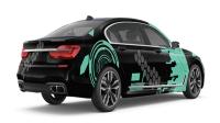 China Grey and black Interaction PVC 160g Digital Print Car Wrap Vinyl 80micron 100micron Thickness for sale
