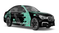 China Grey and black Interaction PVC 160g Digital Print Car Wrap Vinyl 80micron 100micron Thickness for sale
