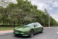 China Glossy Green Digital Color Changing Tesla Car Wrap for sale