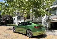 China Glossy Green Digital Color Changing Tesla Car Wrap for sale