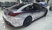 China KAWS Poster Customized Digitally Printed Car Film Glossy Gradient Surface for sale