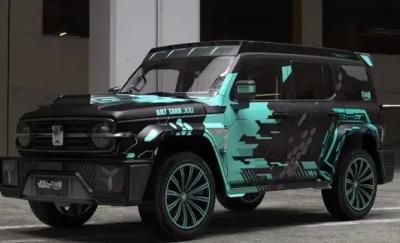 China BKT Tank 300 Polymeric PVC Printed Car Vinyl Wrap 50mic 60mic 80mic Thickness for sale