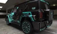 China BKT Tank 300 Polymeric PVC Printed Car Vinyl Wrap 50mic 60mic 80mic Thickness for sale