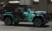 China BKT Tank 300 Polymeric PVC Printed Car Vinyl Wrap 50mic 60mic 80mic Thickness for sale