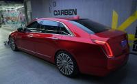 China Glossy Red color-changing Vinyl Car Wrap for sale