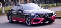 China Gradient Black And Pink Auto Film Wrap 30 Micron PE Layer Benz Model for sale