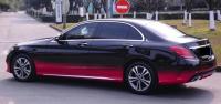 China Gradient Black And Pink Auto Film Wrap 30 Micron PE Layer Benz Model for sale