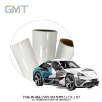 China Three color Triangle 160g Gloss Vinyl Car Wrap Film Removable Grey Glue for sale