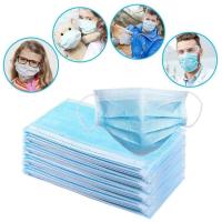 China Anti Virus Disposable Medical Face Mask , Blue White 3 Ply Surgical Face Mask for sale