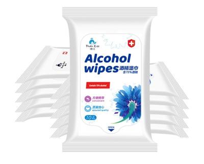 China Bacteriostatic Alcohol Tissue Wipes For Hand Cleaning Non Woven Material for sale